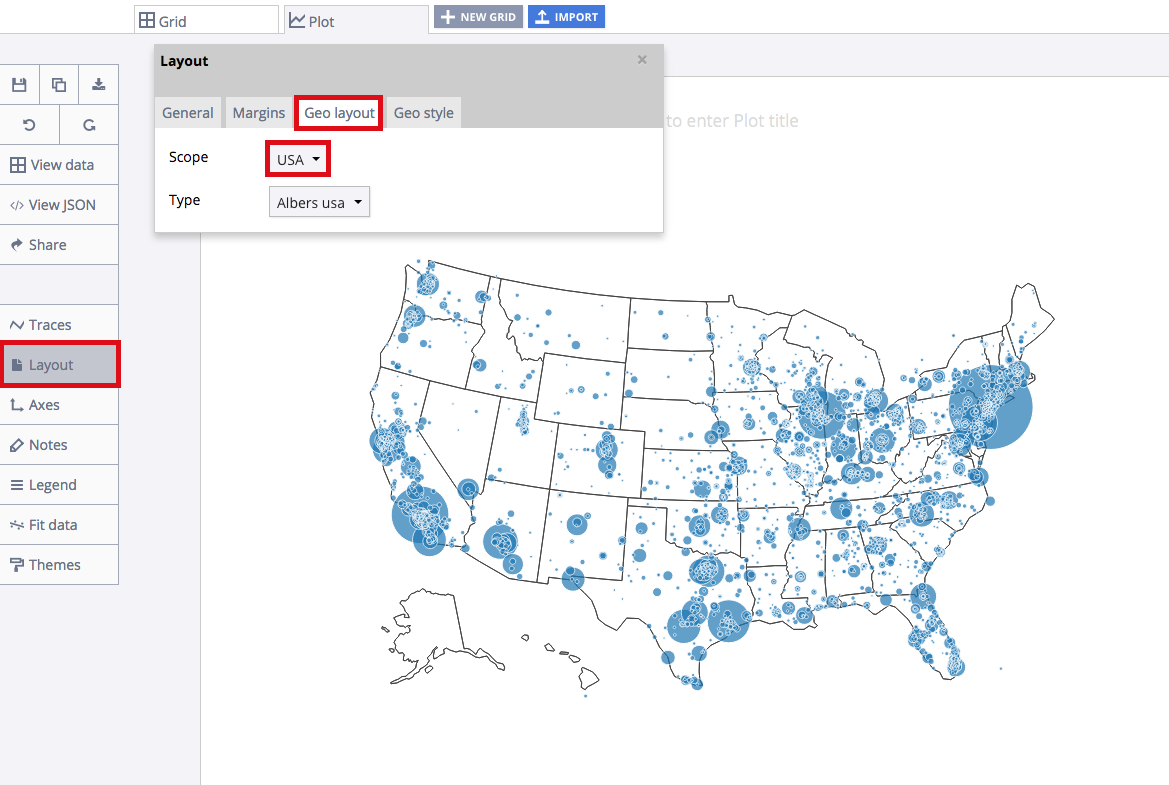 Make A Bubble Map Online With Chart Studio And Excel