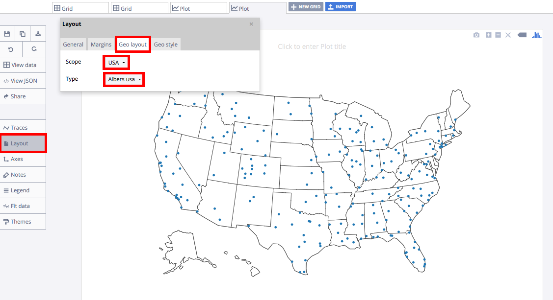 Make A Scatter Plot On A Map With Chart Studio And Excel