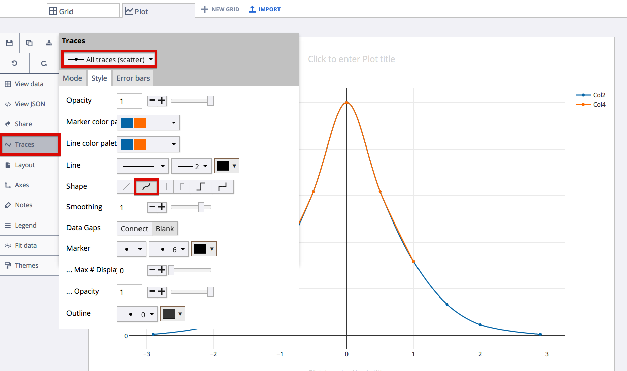 Create A Shaded Region On A Chart With Chart Studio And Excel